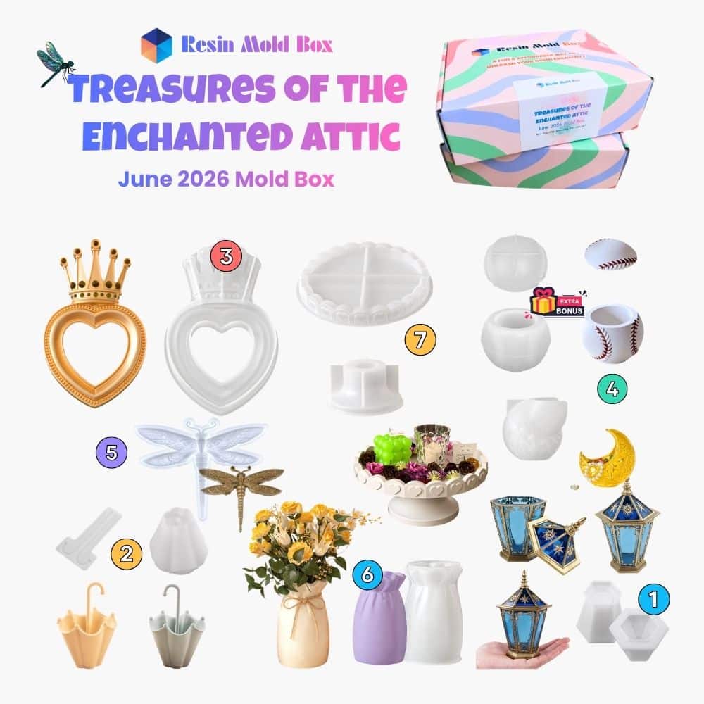 2026.06 Resin Mold Box - Treasures of the Enchanted Attic | Resin Mold Box