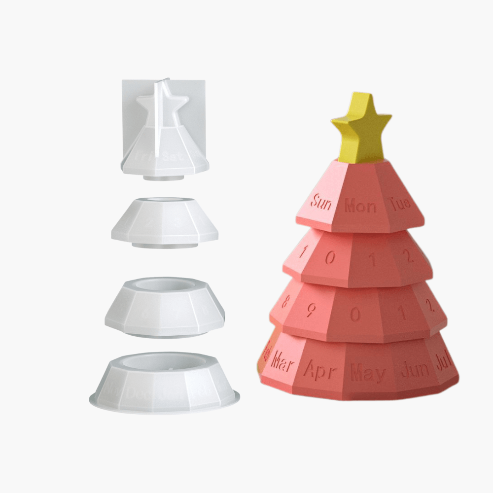 Modular Perpetual Calendar & Organizer Resin Mold Set | Resin Mold Box